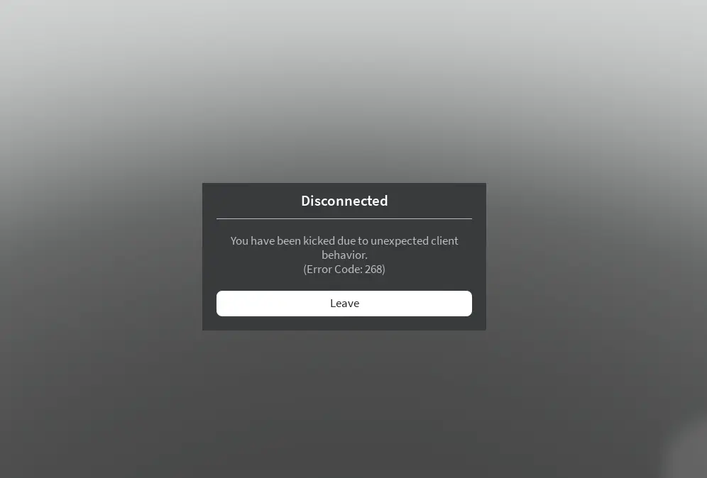 How to Fix Roblox Error Code 268